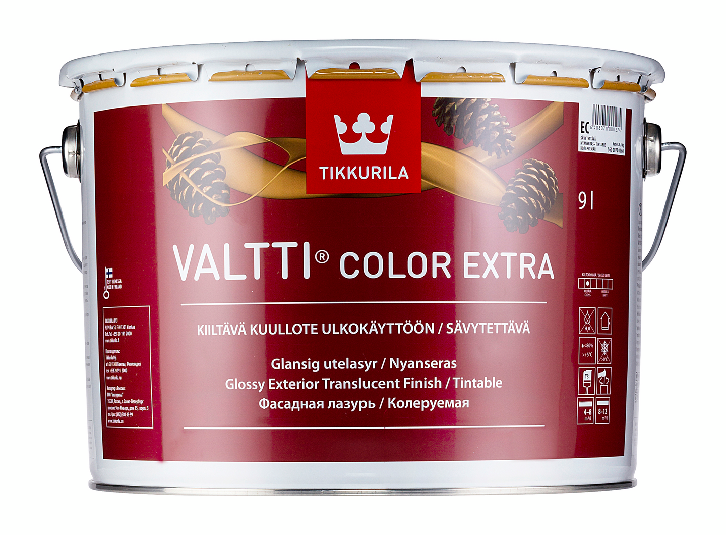 Valtti Color Extra Kuullote kiiltävä 9l EC sävytettävä - K-Rauta