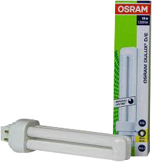 Loistelamppu OSRAM Dulux D/E 18W 1200lm 840 G24Q-2 - K-Rauta