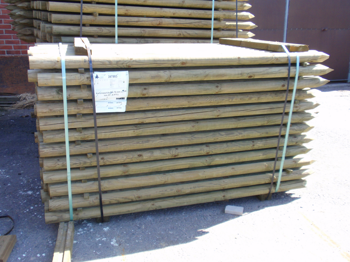 Aitatolppa kestopuu A teroitettu 80x2400 - K-Rauta