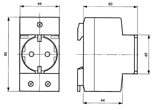 Keskuspistorasia ABB Din-kiskoon M1173 - K-Rauta