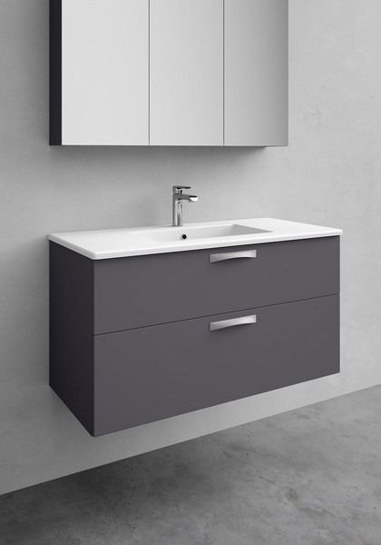 Tvättställsskåp Noro City Antracit 1000 - K-Rauta