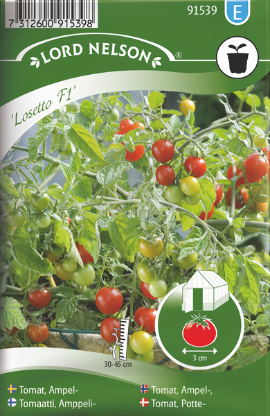 Tomaatti siemen Nelson Garden amppeli Losetto F1 - K-Rauta