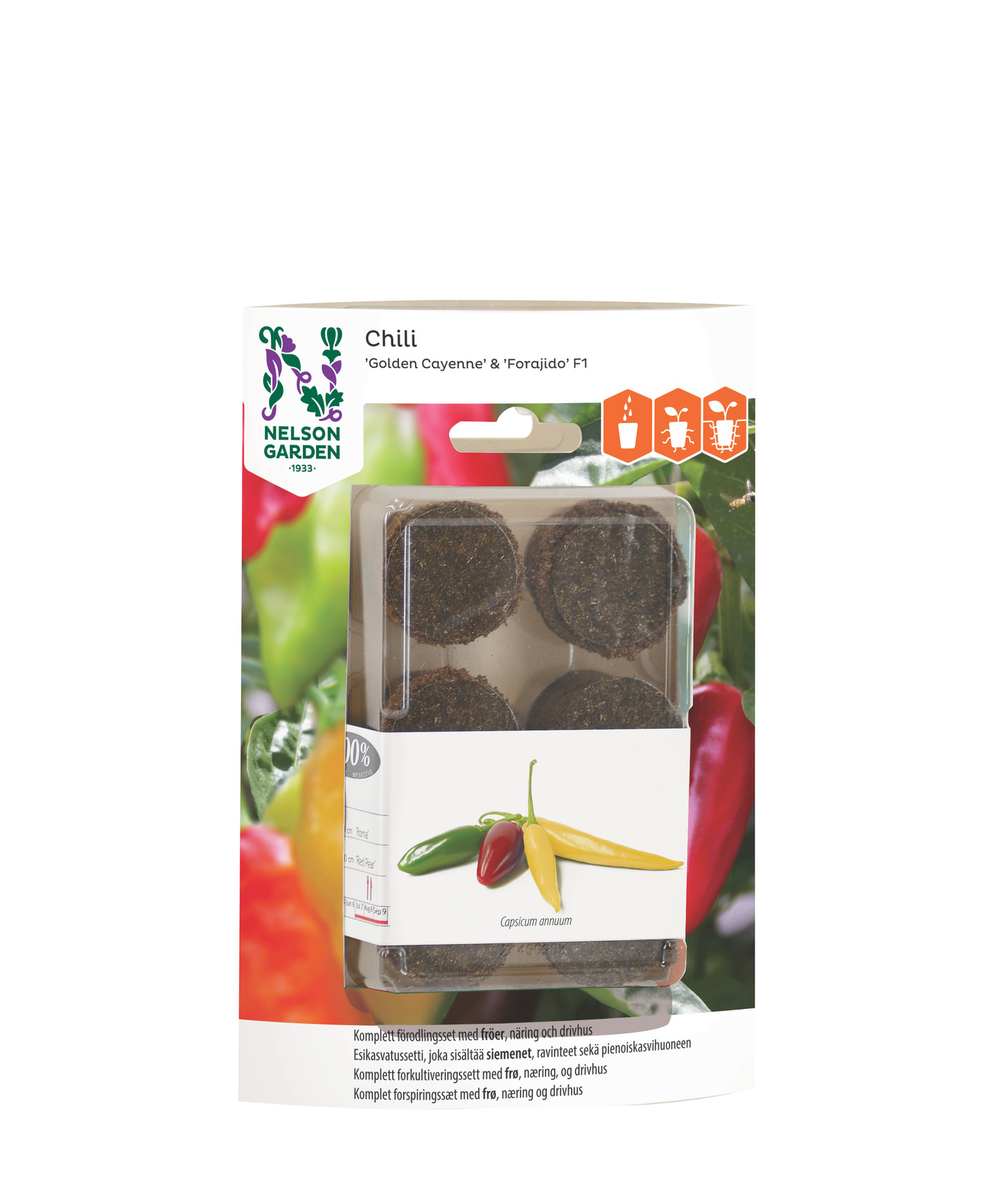 Chili Nelson Garden Easy to Grow 3x2 lajiketta - K-Rauta