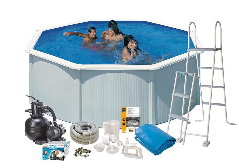 Pool Baspaket 3,5X1,2M Vit 10102 Liter Swim&Fun - K-Rauta