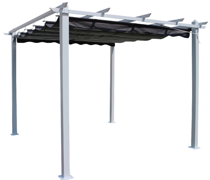 Pergola Cello Halo 3X3m valkoinen runko - K-Rauta