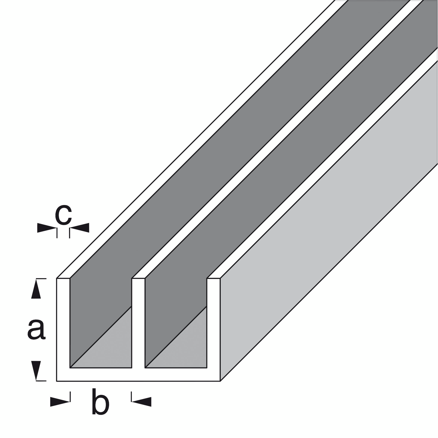 UU-profiili Alfer 6x6x1,3mm alumiini 1m - K-Rauta