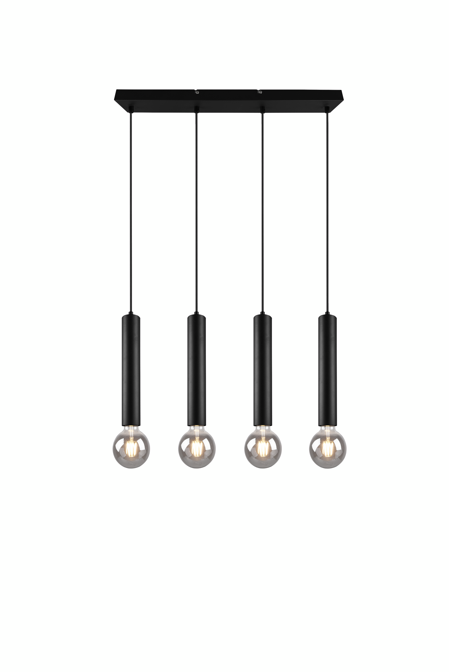 Riippuvalaisin TRIO Clermont E27 4-osainen mattamusta - K-Rauta