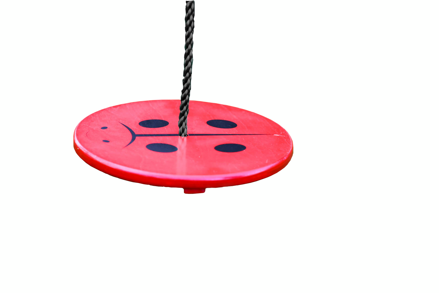 Gunga Nyckelpiga Röd/Svart 30X30X1,8Cm Rep=180Cm - K-Rauta