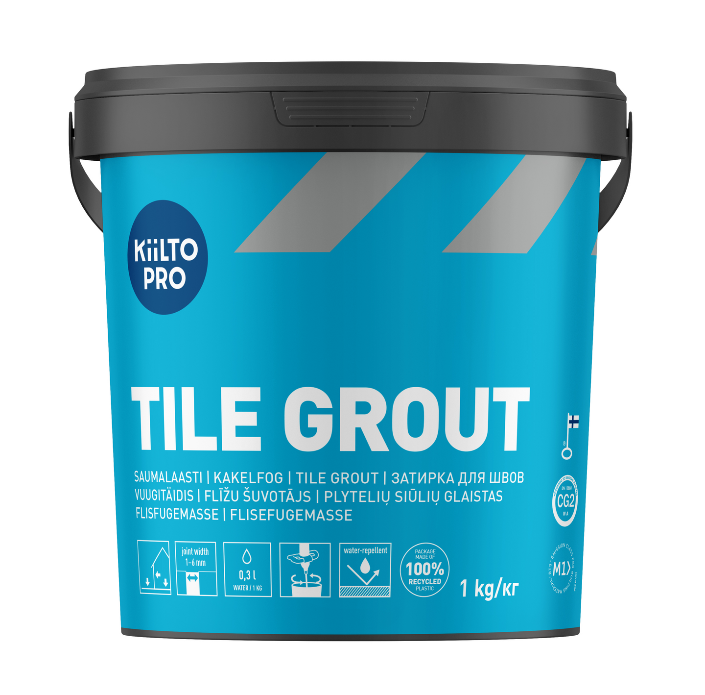 Saumalaasti Kiilto Pro Tile grout 44 iron 1kg - K-Rauta