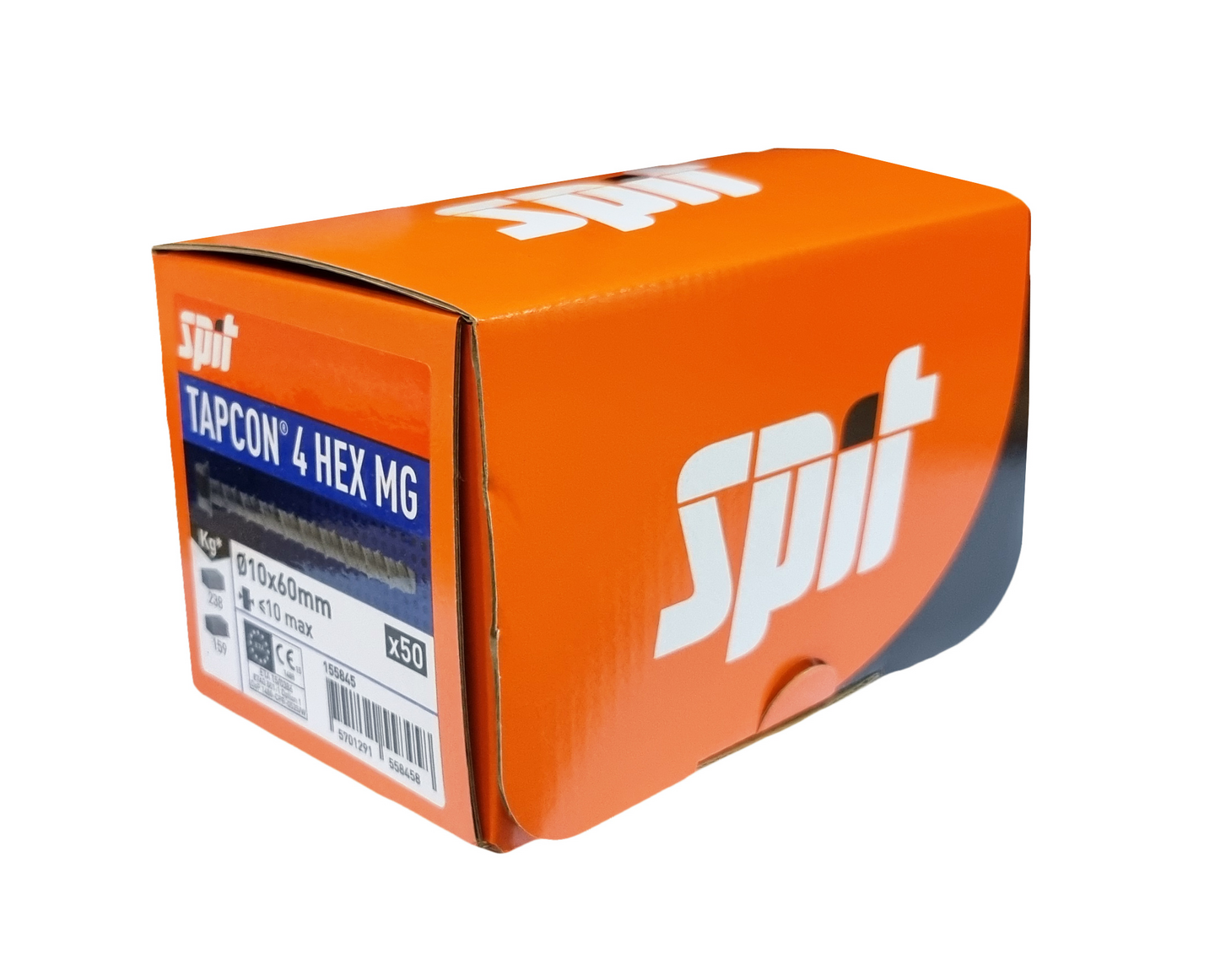 Betoniruuvi Spit Tapcon 4 14X150/35 HEX MZ SW18 10kpl - K-Rauta