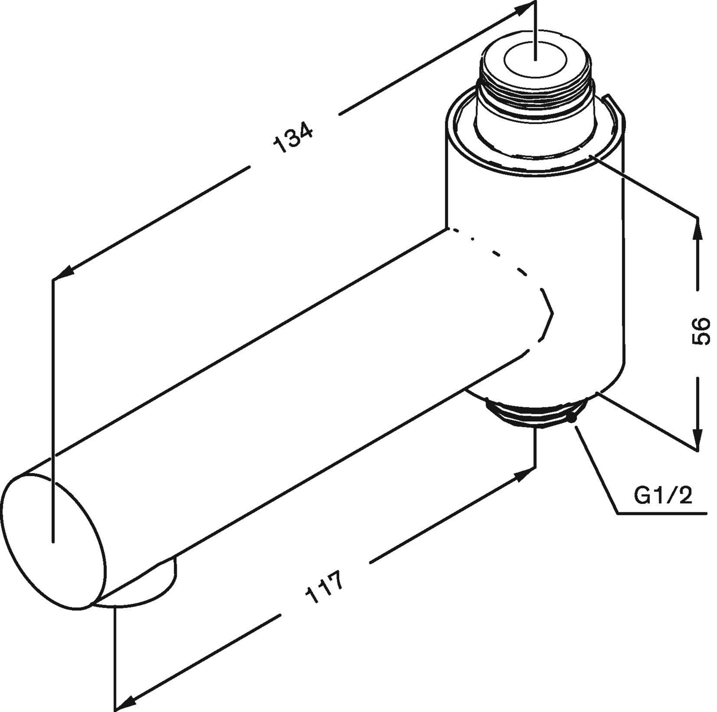 Vaihdinjuoksuputki Damixa 48484.00 kromi - K-Rauta
