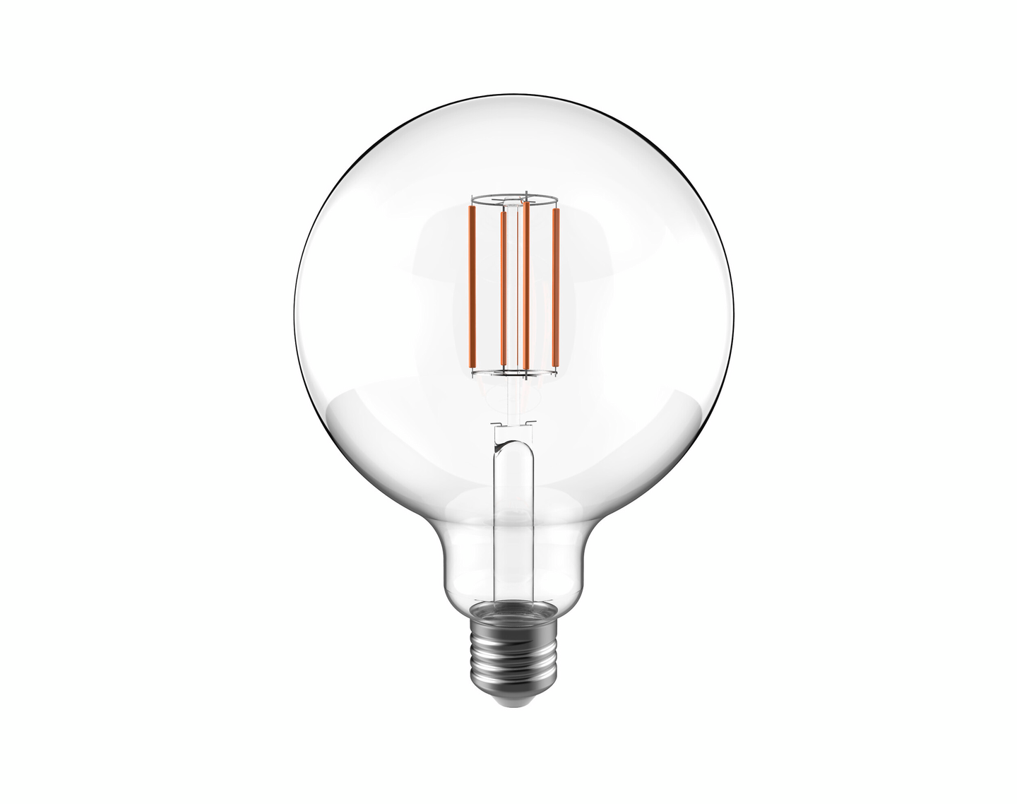 Led-lamppu Airam Globe-125 470lm 2,2W 3000K E27 pallomainen kirkas filamentti - K-Rauta