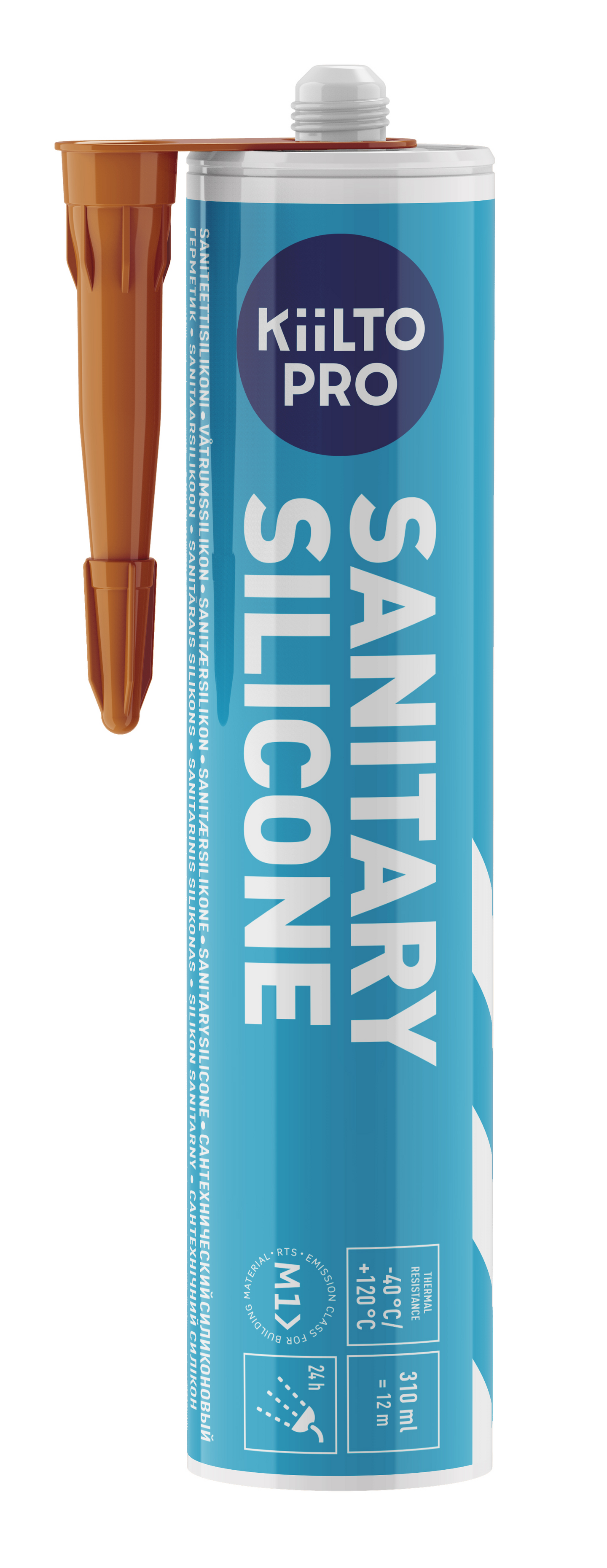 Saniteettisilikoni Kiilto Pro Sanitary Silicone 310 ml 36 terracotta ...