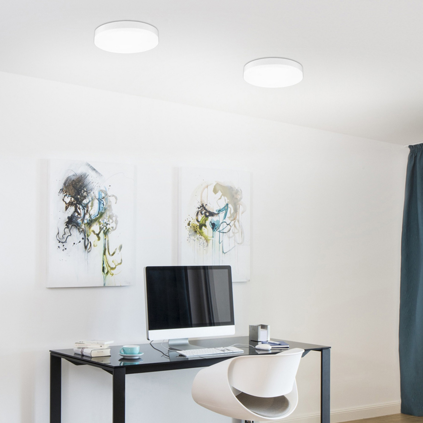 Kattovalaisin Muller Licht Office led IP44 25W valkoinen - K-Rauta