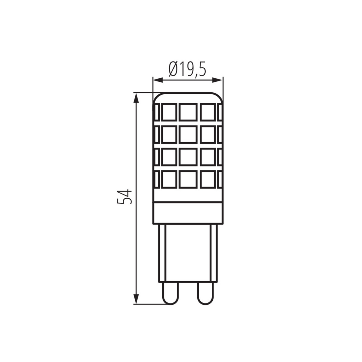 Led-lamppu Kanlux G9 4W 3000K 500lm valkoinen - K-Rauta