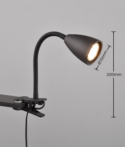 Klipsivalaisin TRIO Wanda GU10 mattamusta - K-Rauta