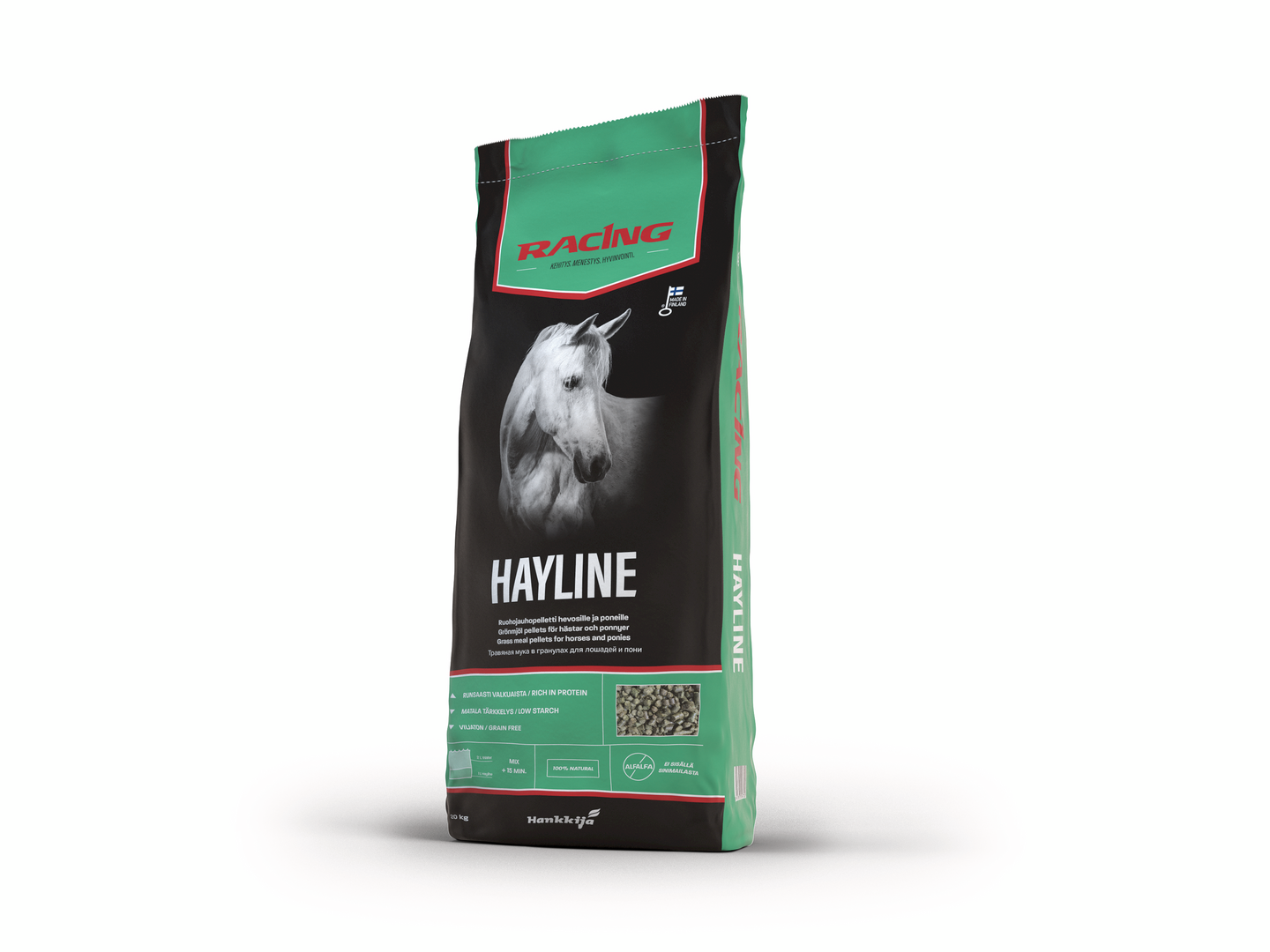 Viherjauho/ruohojauhopelletti Racing Hayline 20kg - K-Rauta