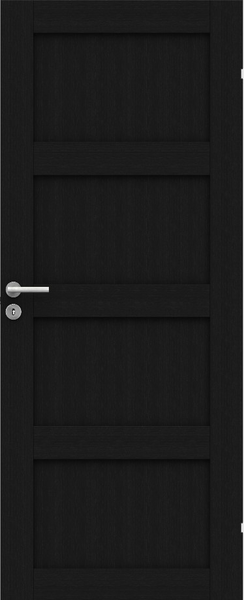 Innerdør Unique 04L Sort Eik - Swedoor - Byggmakker