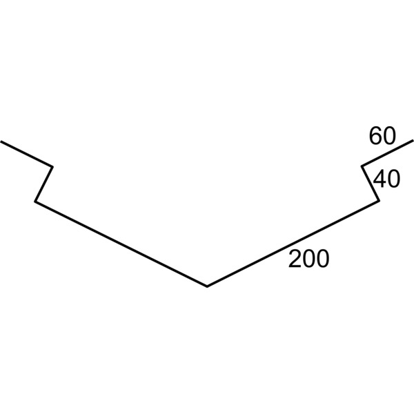 GRADRENNE 200MM 2M SILVER - Byggmakker