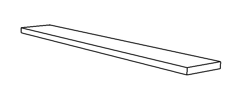 HYLLE 1200X25X158 HØYGLANS WHITE - Byggmakker
