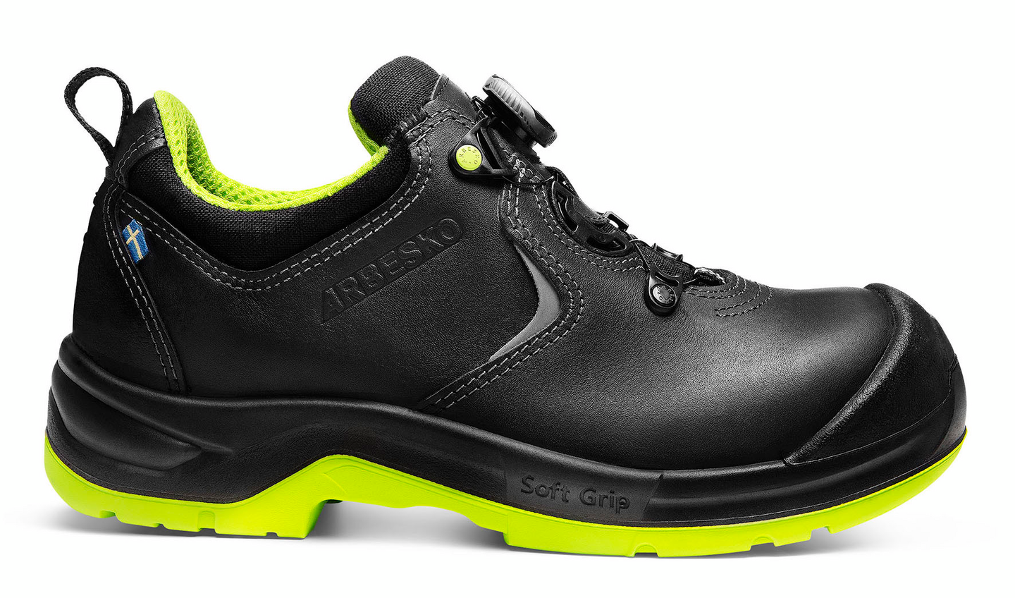 Vernesko 945 Umeå Svart/limegrønn 44 - Byggmakker