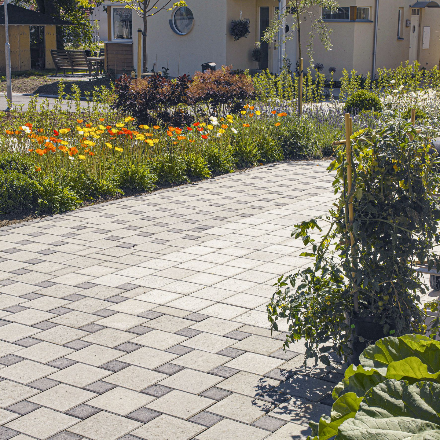 Helpall Munksten ST:Eriks platta 210 x 420 x 100 mm, antracit - K-Rauta