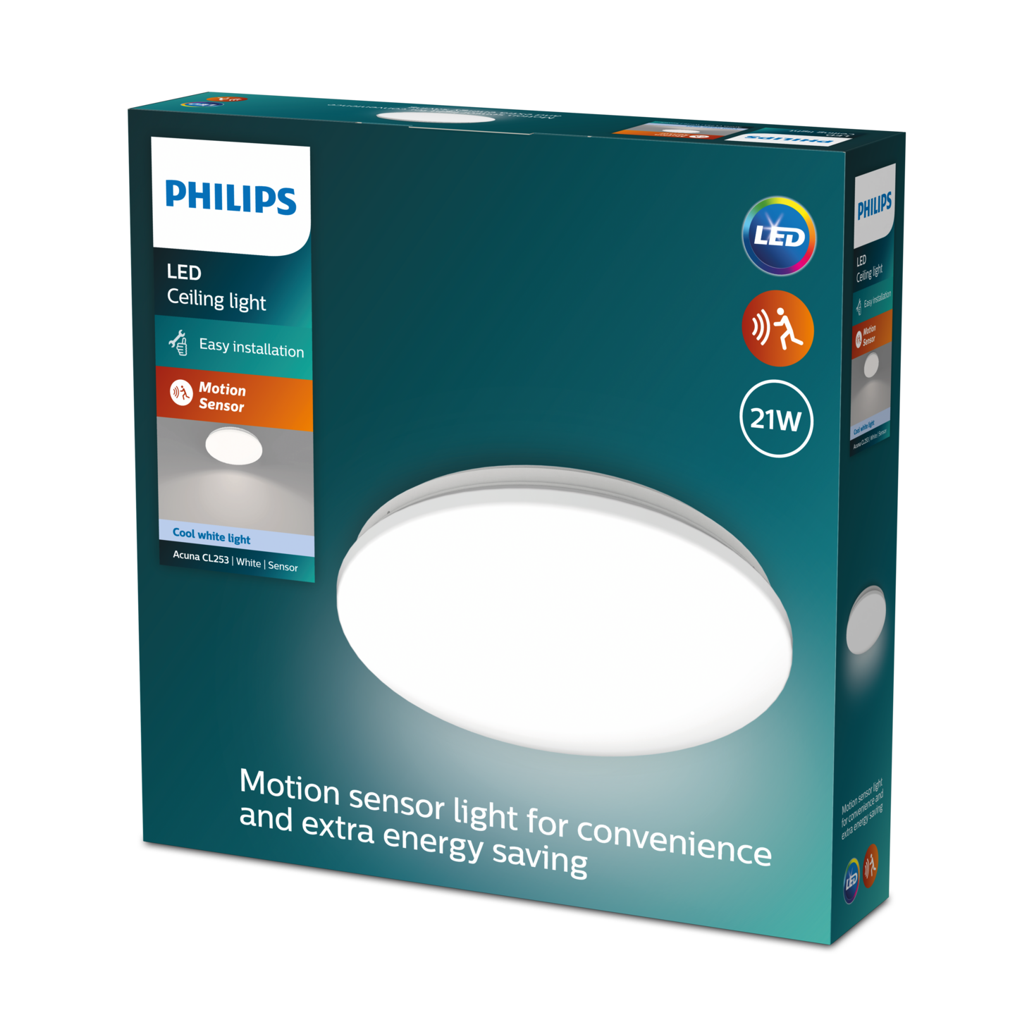 Kattovalaisin Philips Acuna CL253 RD 21W W HV Sensor G2 2900 LM - 4000K ...