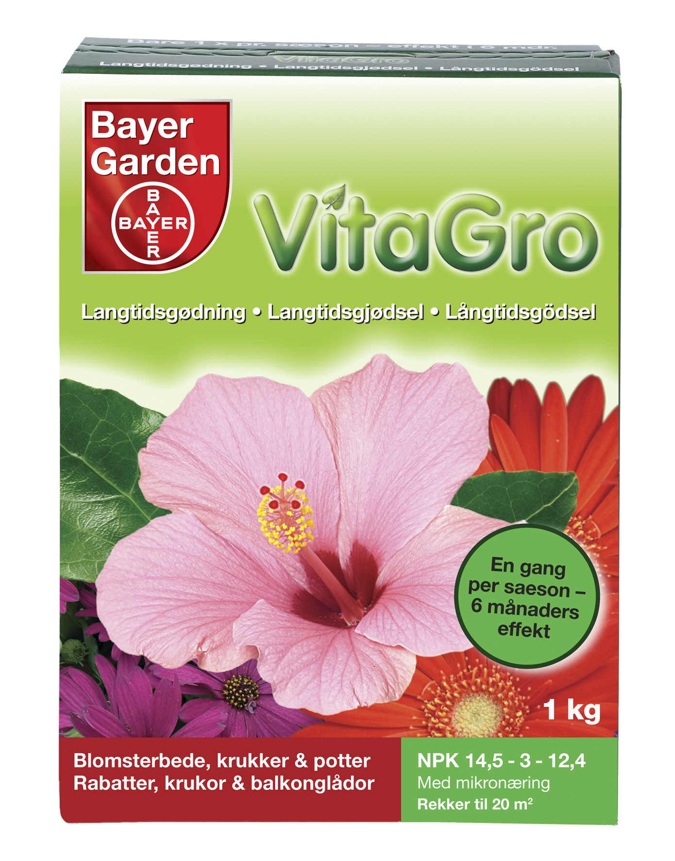 Lannoite Bayer Garden VitaGro 1kg pitkävaikutteinen - K-Rauta
