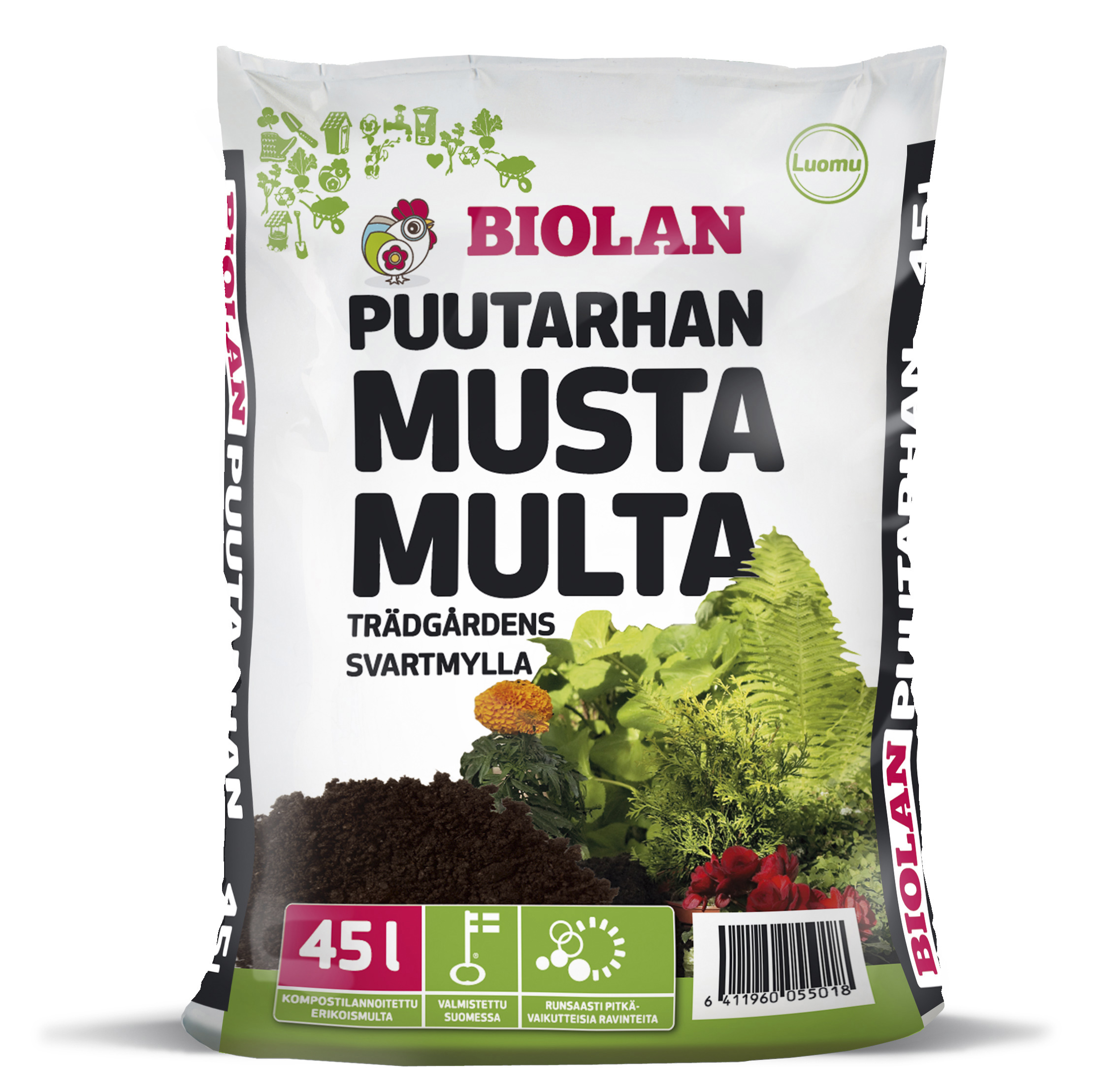 Puutarhan musta multa Biolan 45l - K-Rauta