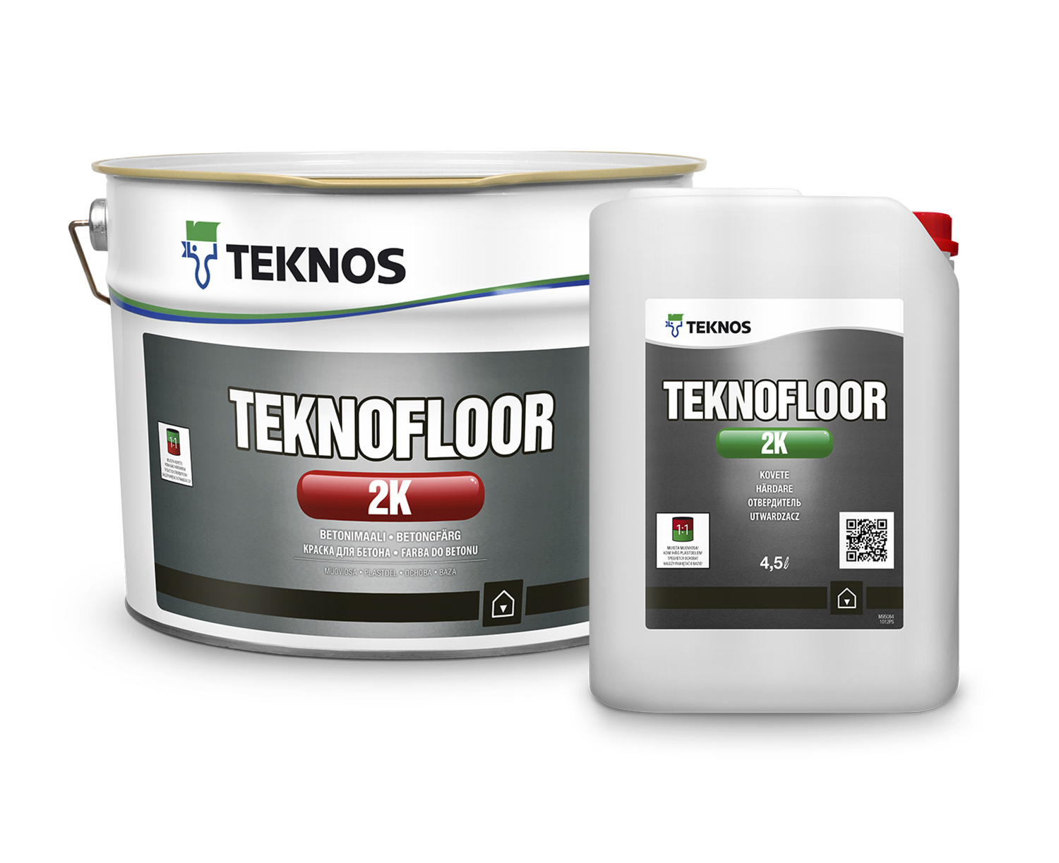 Teknofloor 2K Betonimaali 4,5l PM1 valkoinen sävytettävissä - K-Rauta