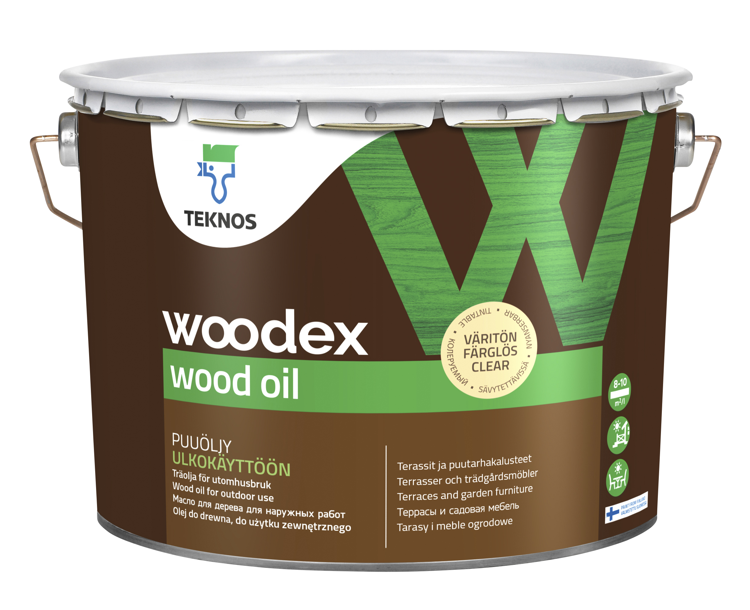 Woodex Wood Oil väritön puuöljy 9l - K-Rauta