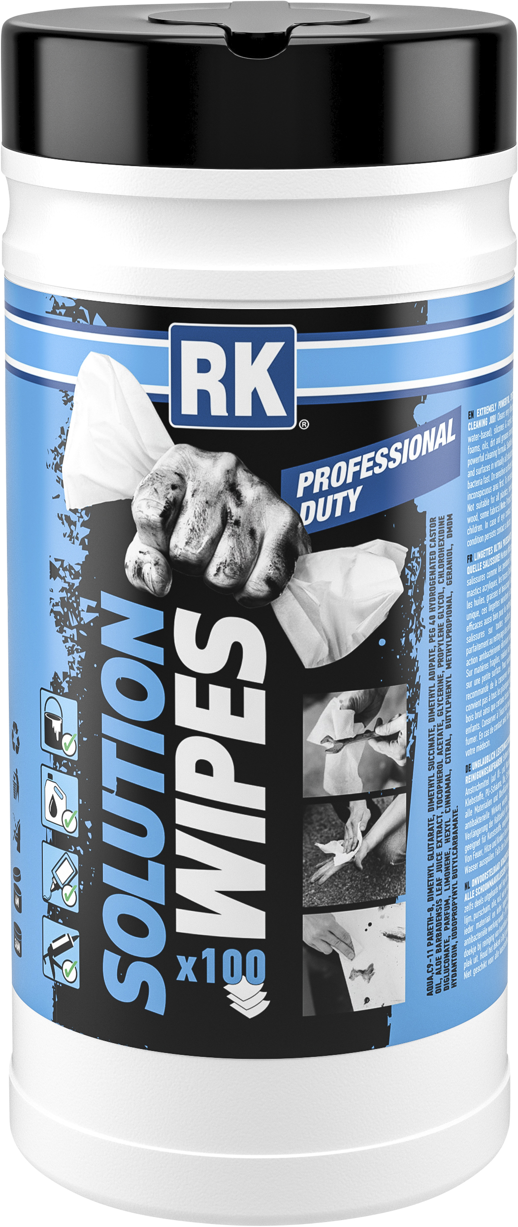 Puhdistusliina RK Solution Wipes 100kpl - K-Rauta