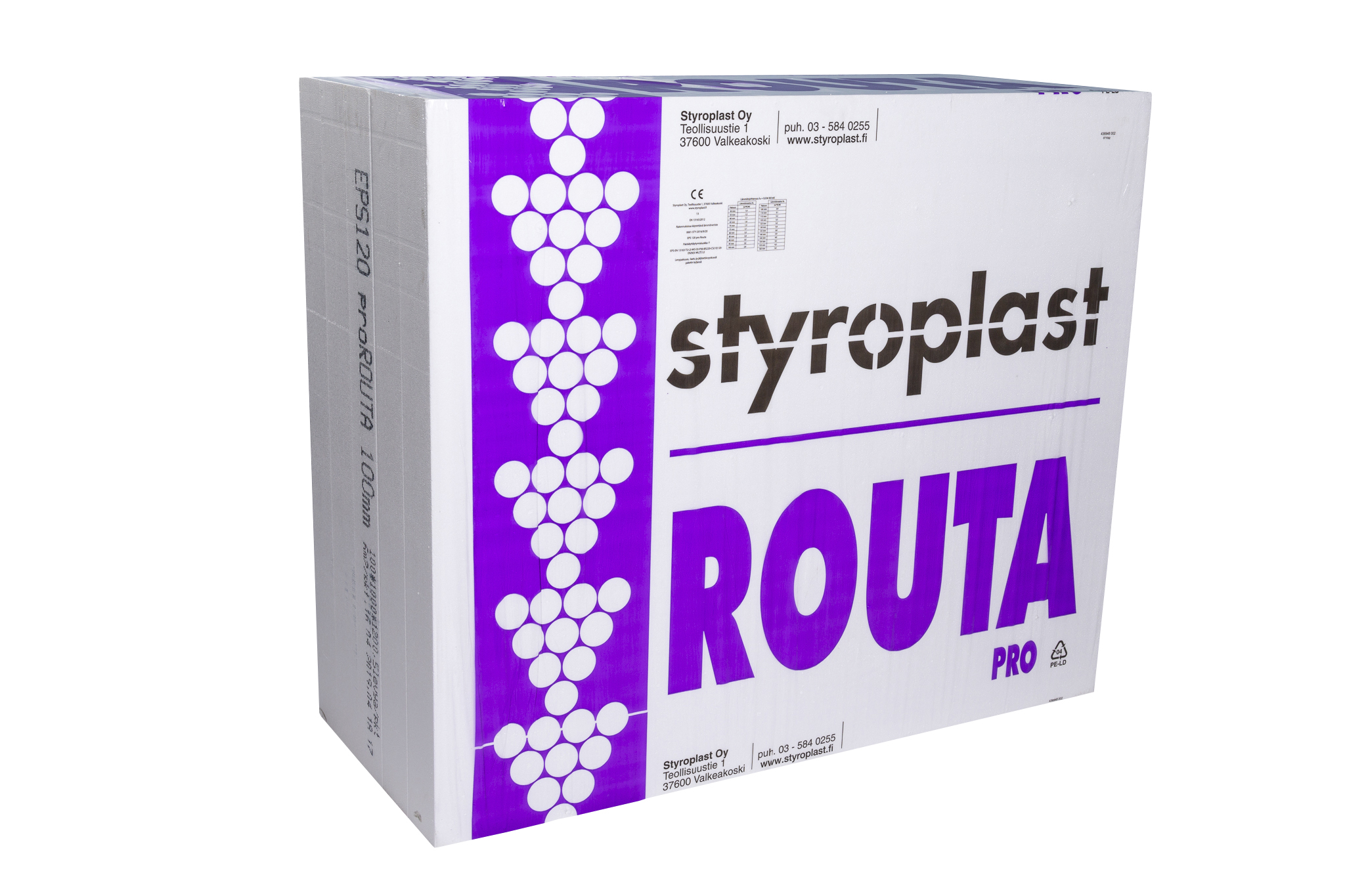 Eristyslevy Styroplast EPS 120 Routa 100x1200x1000 6m² - K-Rauta