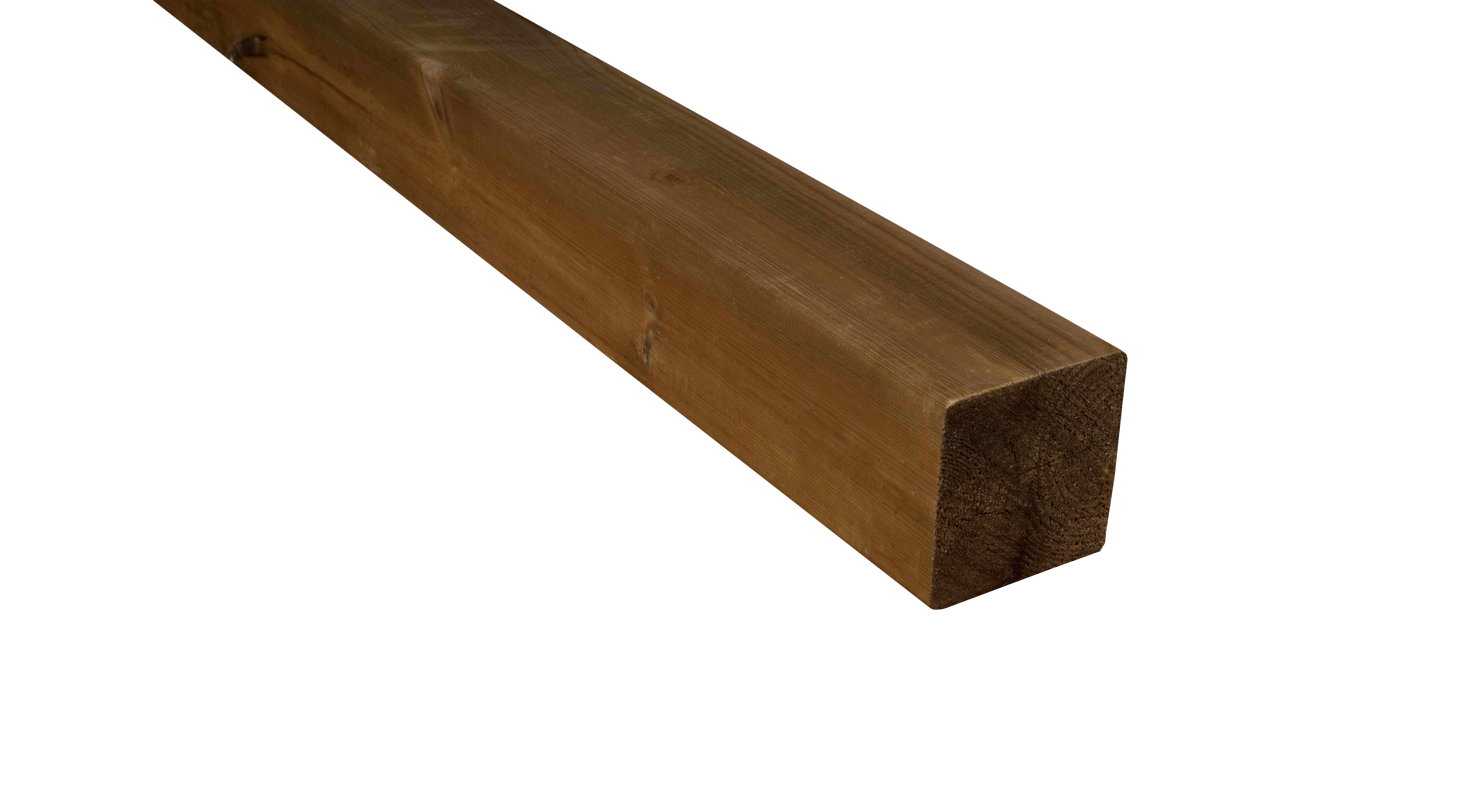 Tolppa kestopuu ruskea 70x70x3000 NTR/AB - K-Rauta