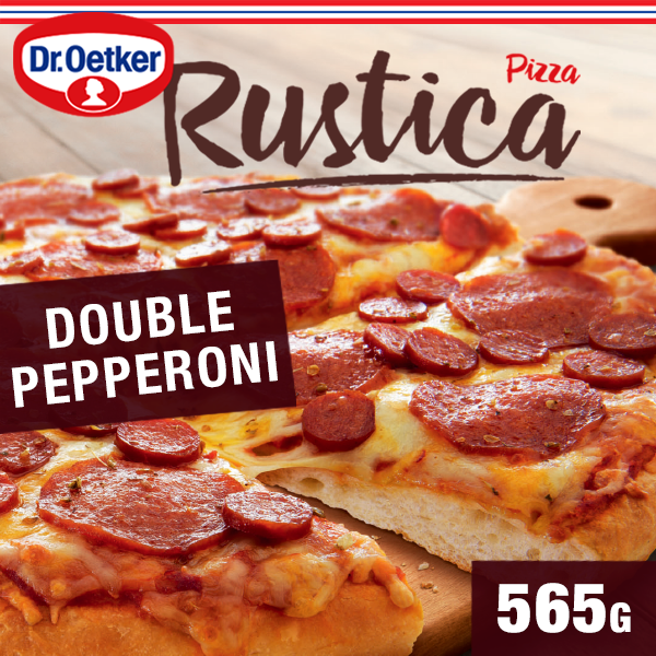 Dr. Oetker Rustica Double pepperoni 565g pakaste | K-Ruoka Verkkokauppa