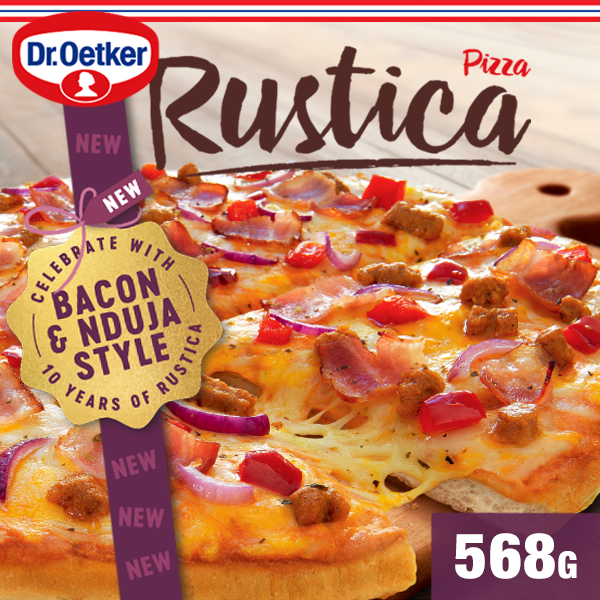 Dr. Oetker Rustica bacon&nduja style pakastepizza 568g | K-Ruoka ...