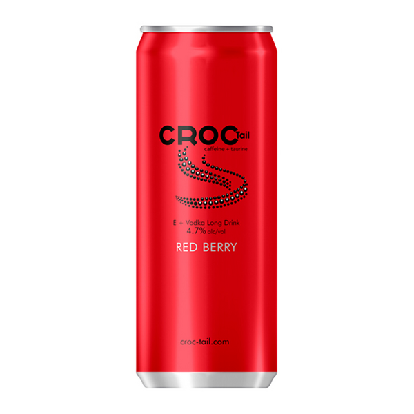 Croc Tail E Vodka long drink Red Berry 4,7% 0,33l | K-Ruoka Verkkokauppa