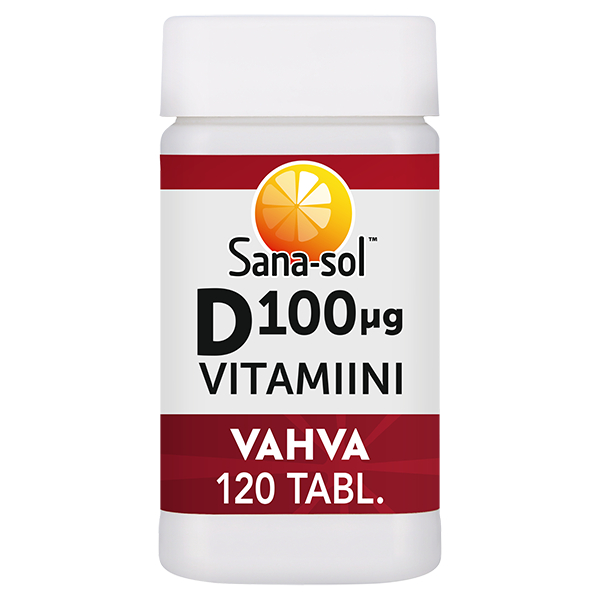 Sana-sol D-vitamiini 100µg vahva 120tabl/42g | K-Ruoka Verkkokauppa