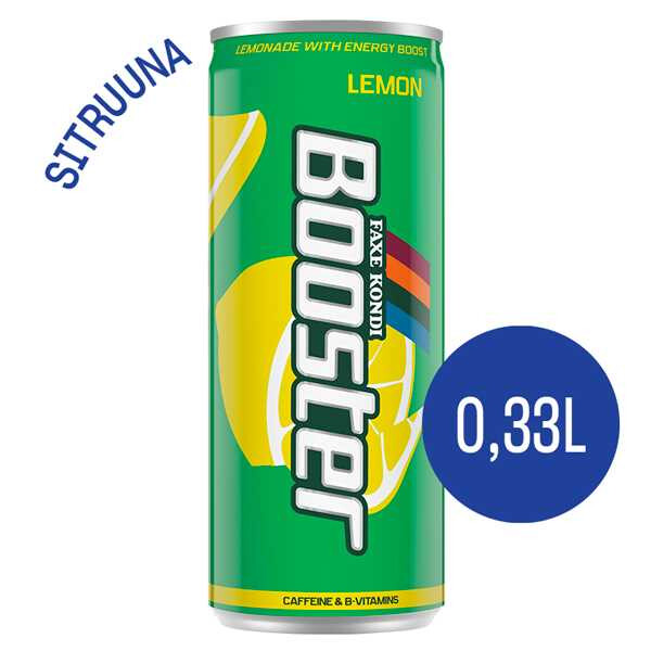 Booster Energy Drink Lemon Edition 0,33l – K-Ruoka