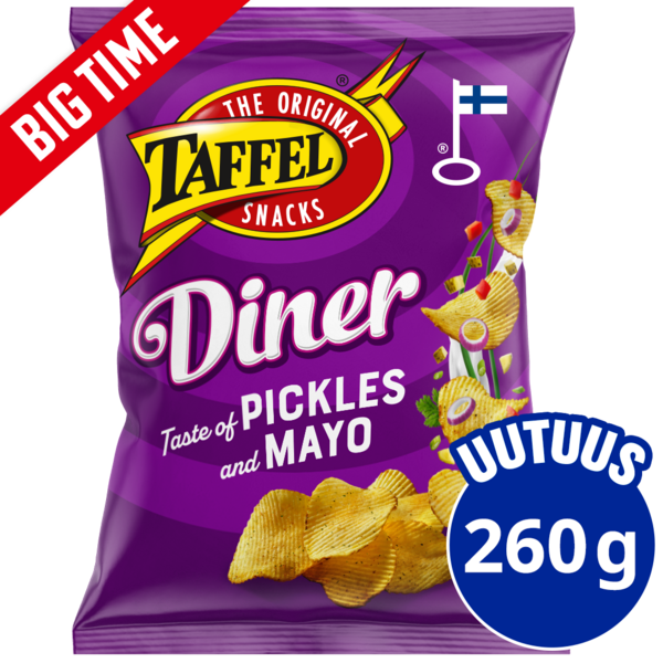 Taffel Diner pickles & mayo maustettu sipsi 260g | K-Ruoka Verkkokauppa