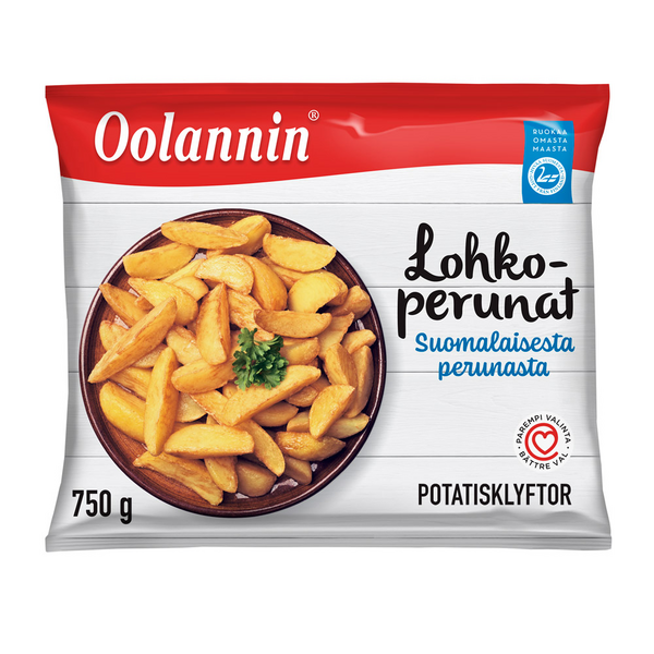 Oolannin kuoreton lohkoperuna 750g pakaste | K-Ruoka Verkkokauppa