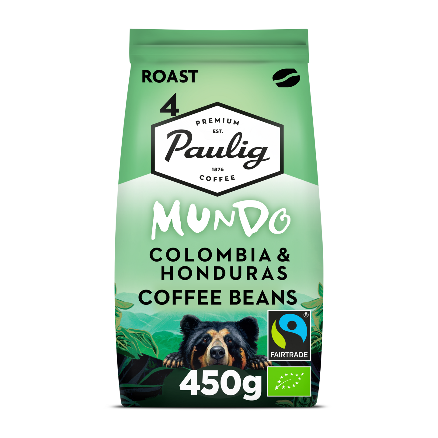 Paulig Mundo Kolumbia & Honduras Luomu kahvipapu 450g | K-Ruoka ...