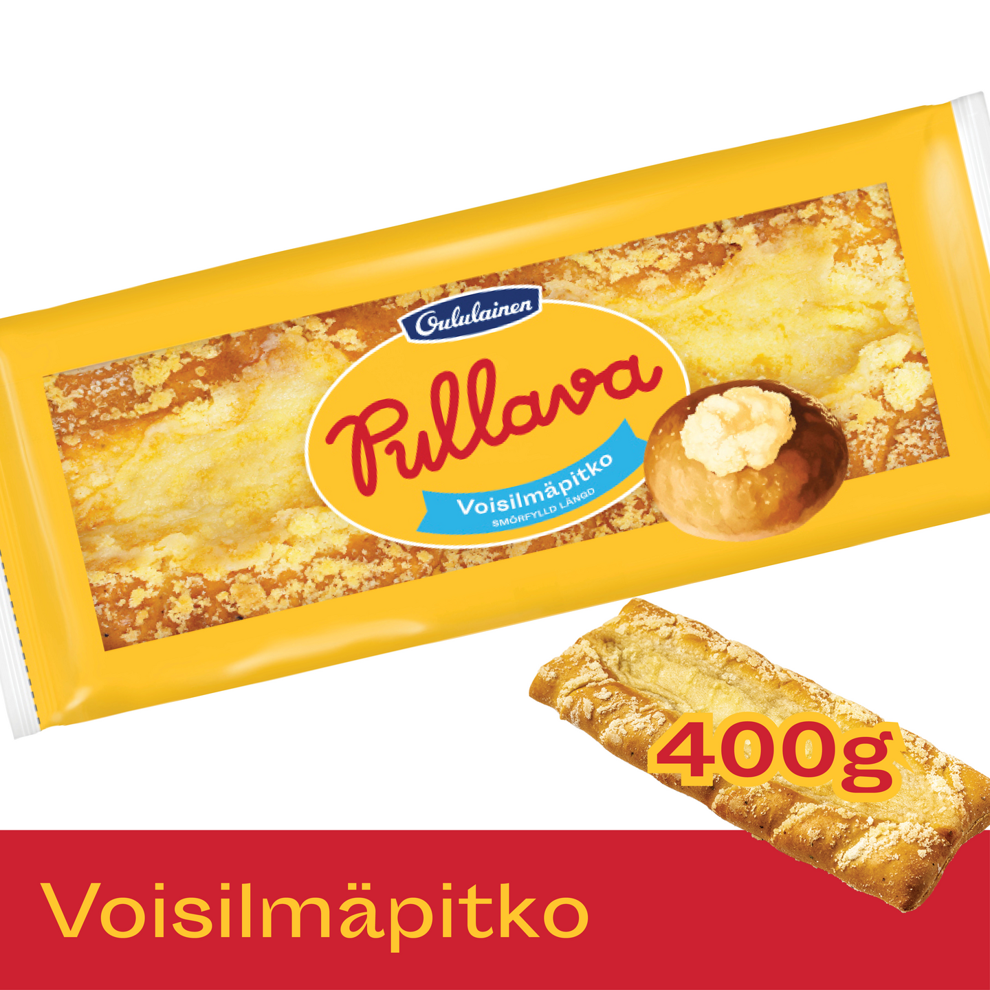 Oululainen Pullava Voisilmäpitko täytepitko 400g | K-Ruoka Verkkokauppa