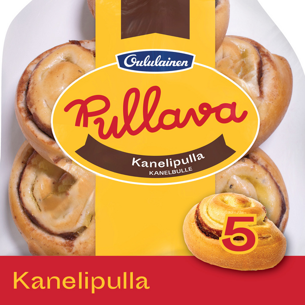 Oululainen Pullava Kanelipulla 5kpl/275g | K-Ruoka Verkkokauppa