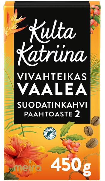 Kulta Katriina Vivahteikas vaalea suodatinkahvi RFA 450g | K-Ruoka ...