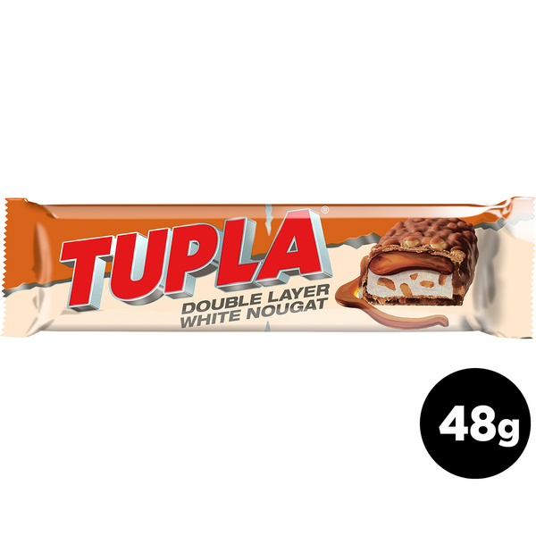 Tupla Double Layer White Nougat suklaapatukka 48g | K-Ruoka Verkkokauppa