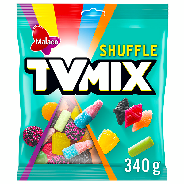 Malaco TV Mix Shuffle makeissekoitus 340g | K-Ruoka Verkkokauppa