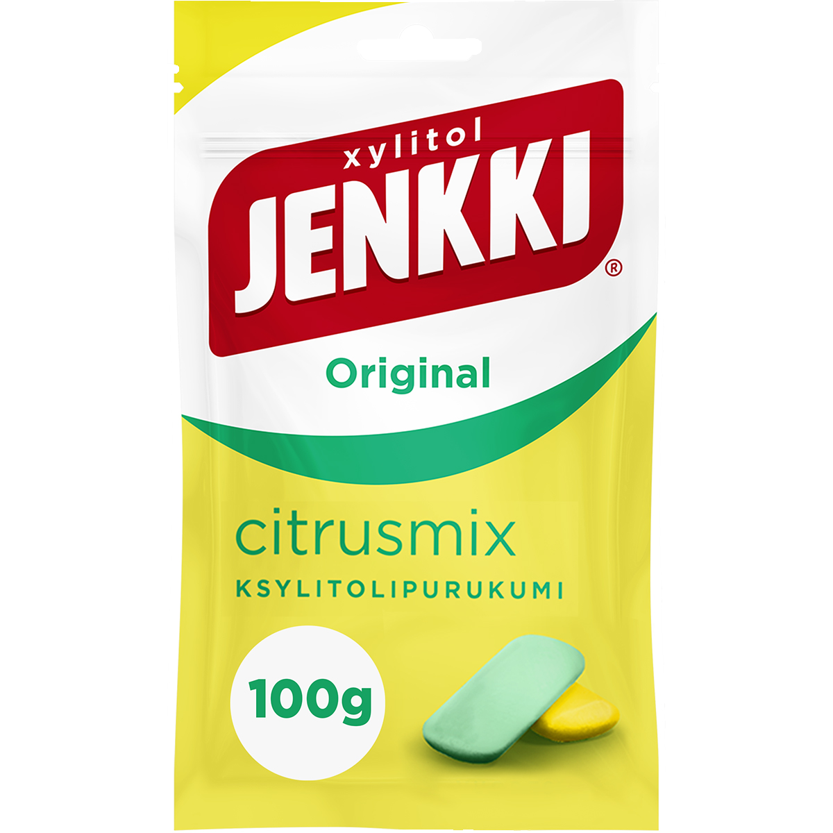 Jenkki Original Citrusmix purukumipussi 100g | K-Ruoka Verkkokauppa