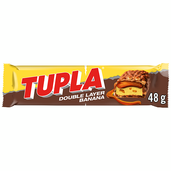 Tupla Double Layer Banana suklaapatukka 48g RFA | K-Ruoka Verkkokauppa