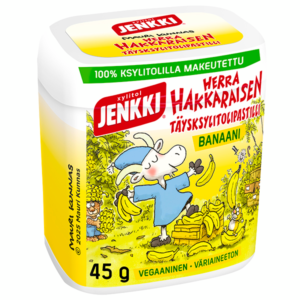 Jenkki Herra Hakkaraisen täysksylitolipastilli banaani 45g | K-Ruoka ...